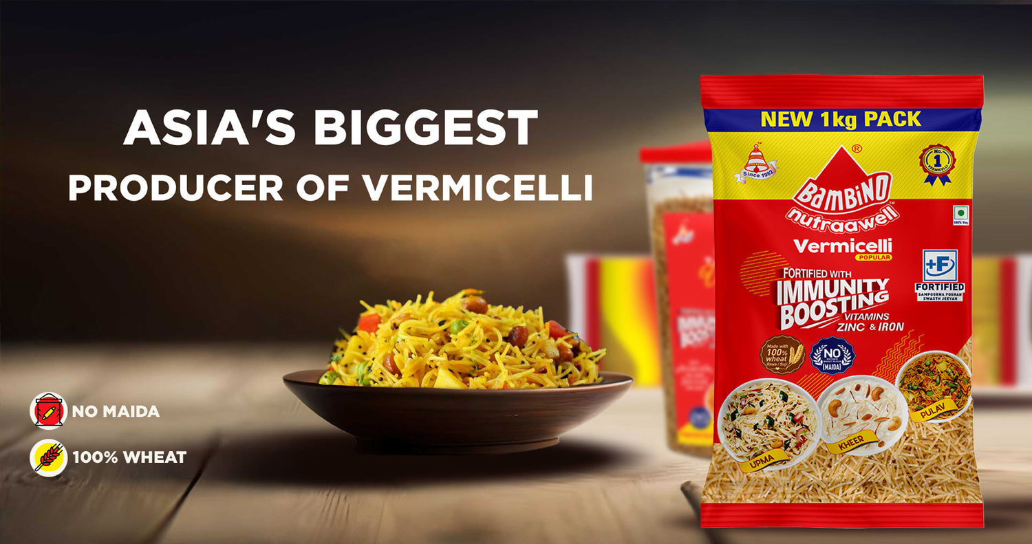 Bambino Pasta Macaroni Vermicelli Atta Rava Rusk Online